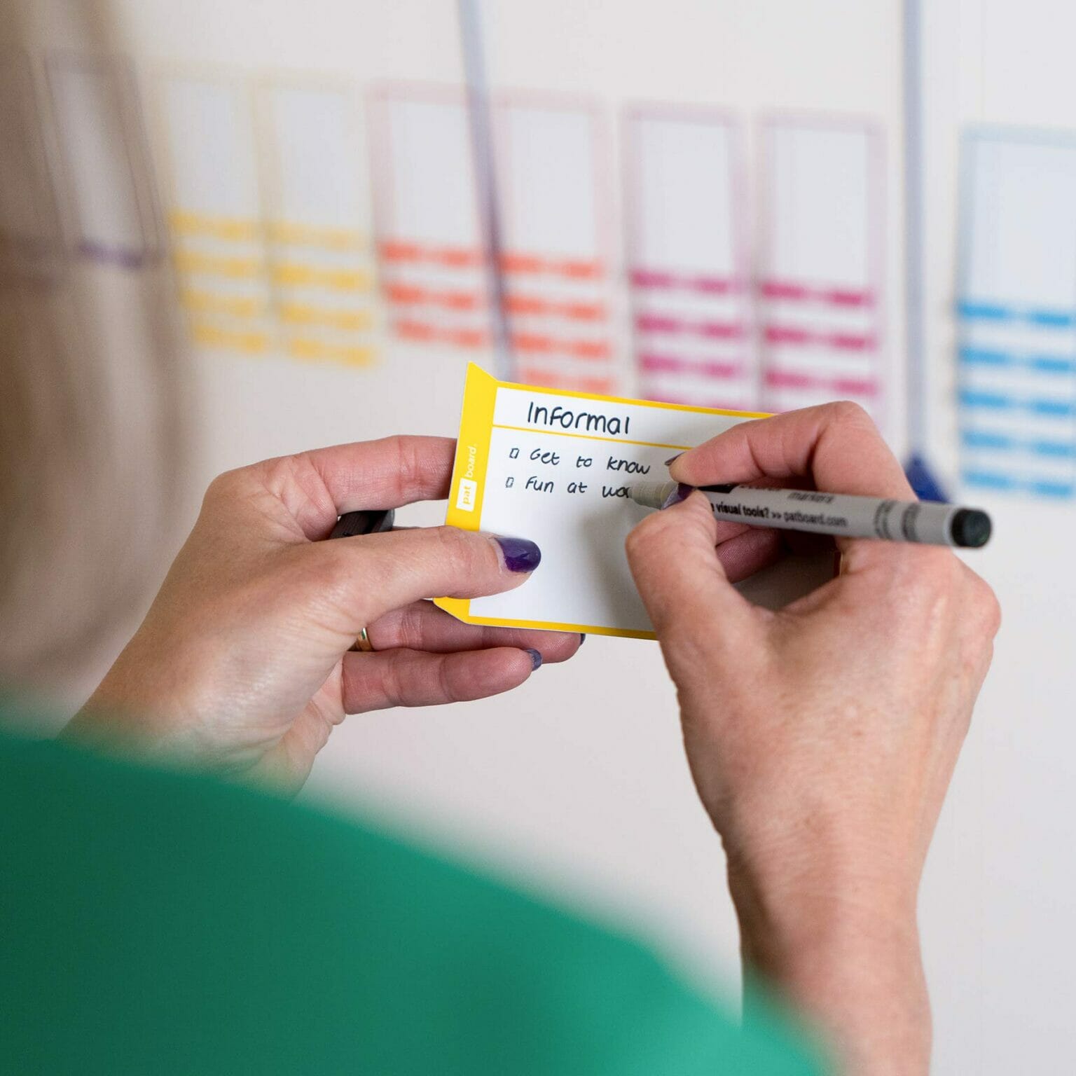 Magnetic notes Task Cards - Mint green | Just like sticky notes